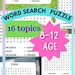 Printable Word Search Puzzles for Kids: Fun Learning Activities (PDF ...