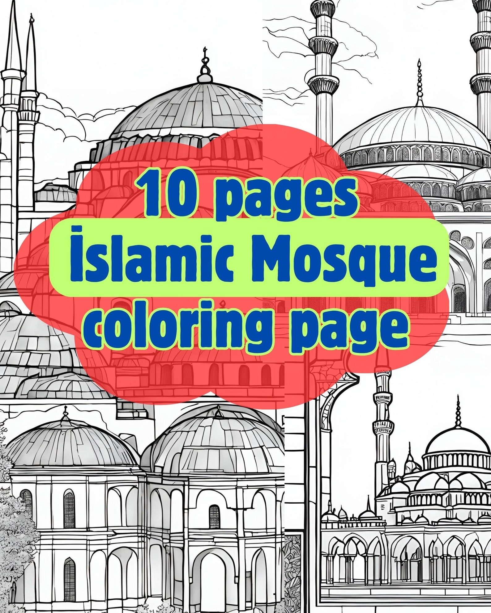 Islamic Mosque Coloring Pages | Islamic Art & Craft - Ramadan Activity ...
