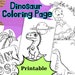 Printable Little Dinosaur Coloring Pages | DIY Kids Activity | Multiple ...