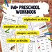 Printable Preschool Workbook 140+ Pages, Activity Worksheet, Printable ...