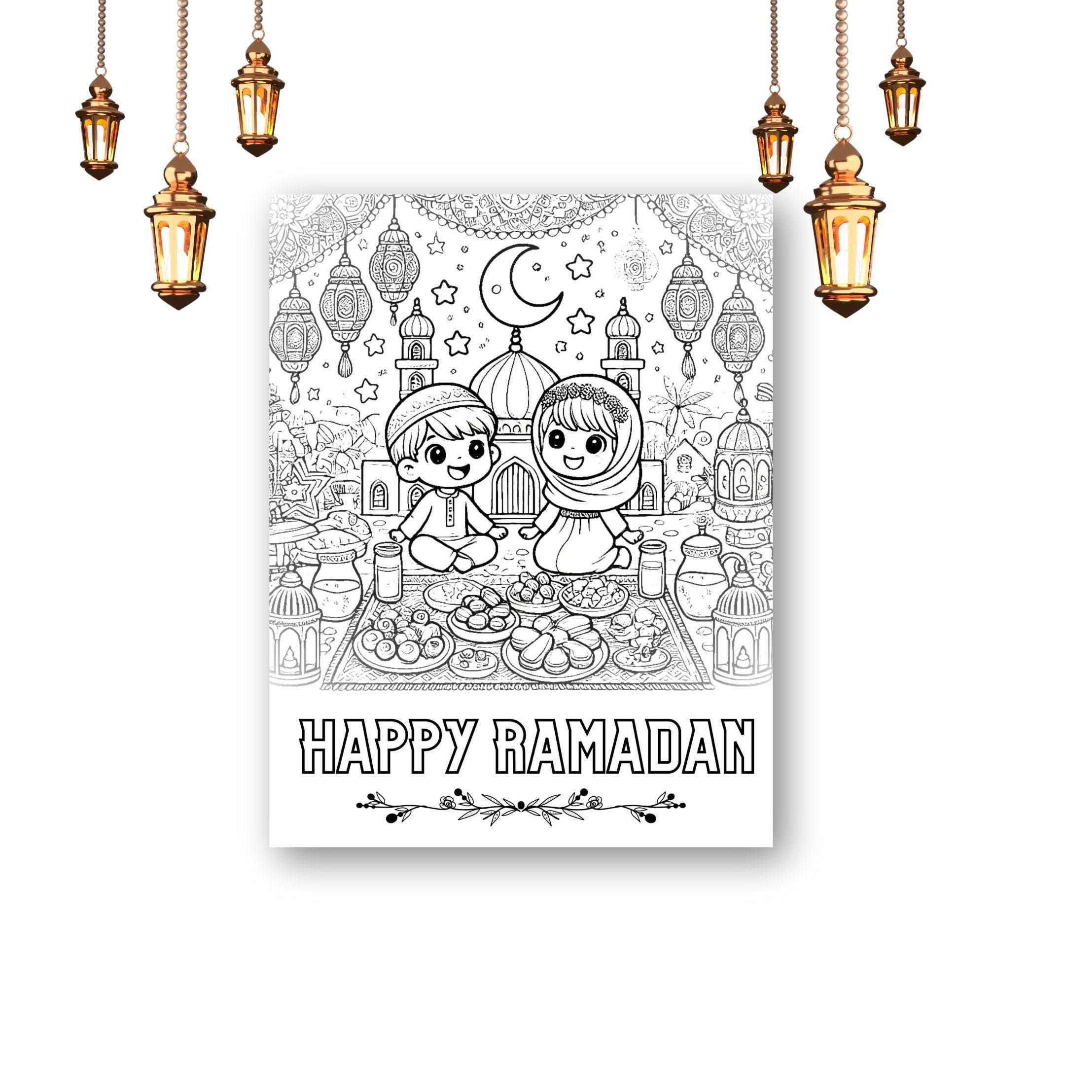 Ramadan Coloring Pages for Kids - Fun Islamic Activities and Printables ...