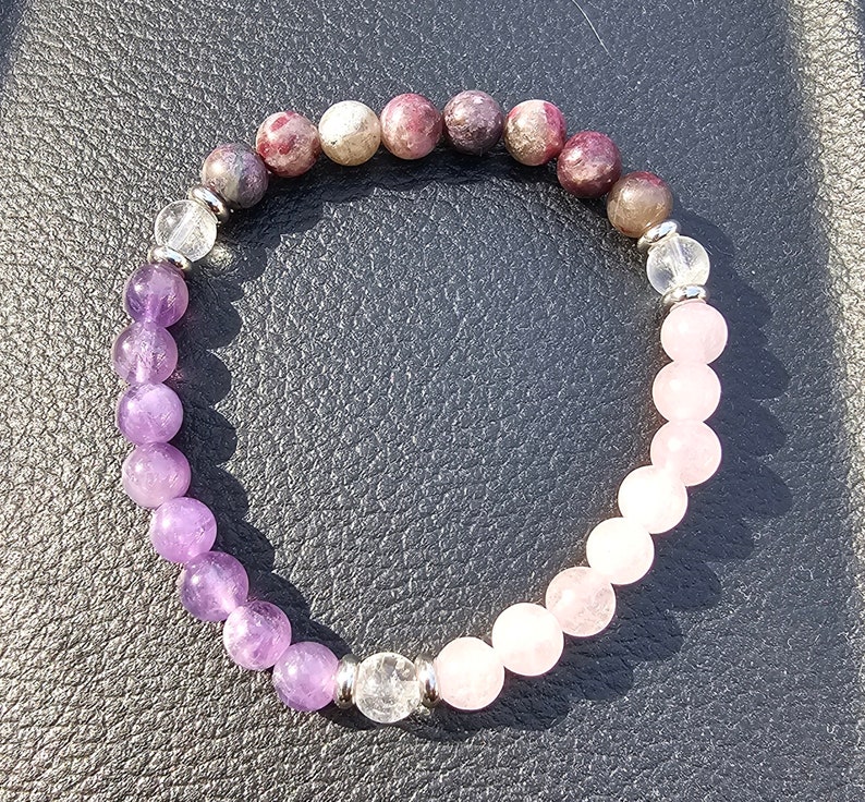 Amethyst, Rose Quartz, Cherry Blossom Tourmaline and Crystal Quartz ...