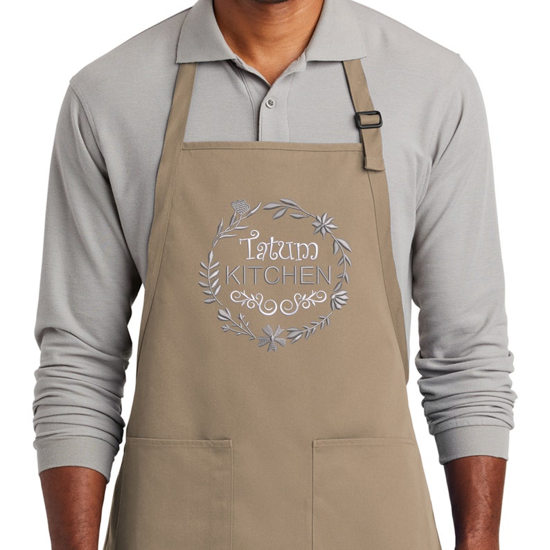 Custom Embroidered Apron, Personalized Name Chef Kitchen Aprons ...