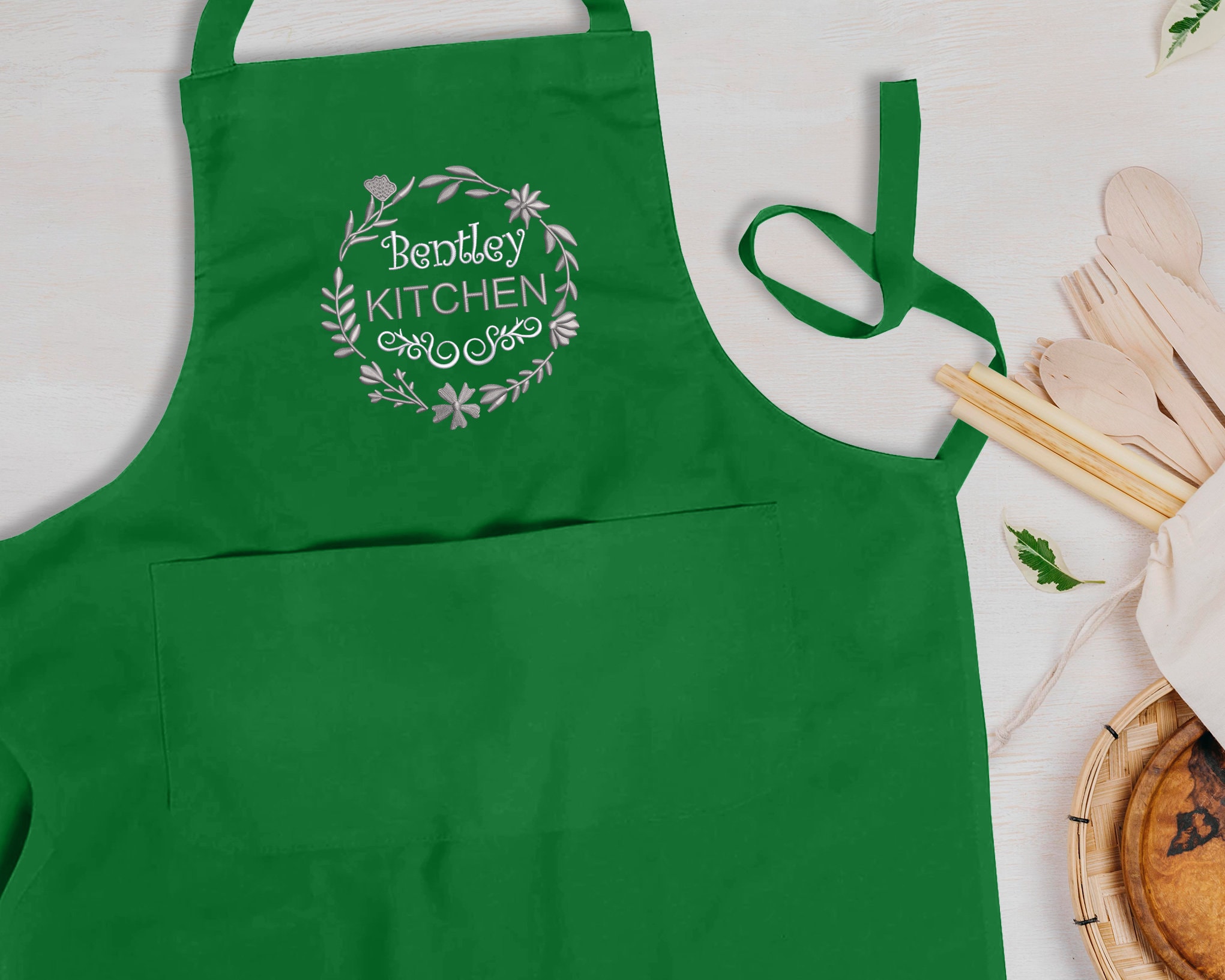Custom Embroidered Apron, Personalized Name Chef Kitchen Aprons ...