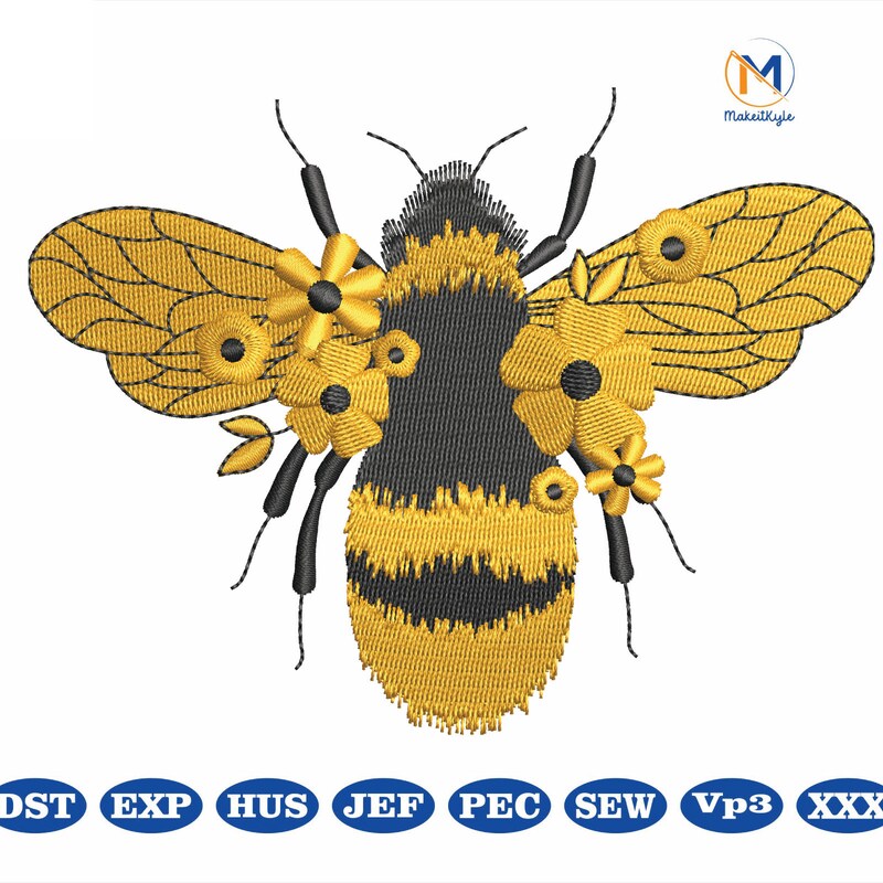Honey Bee Embroidery - Etsy