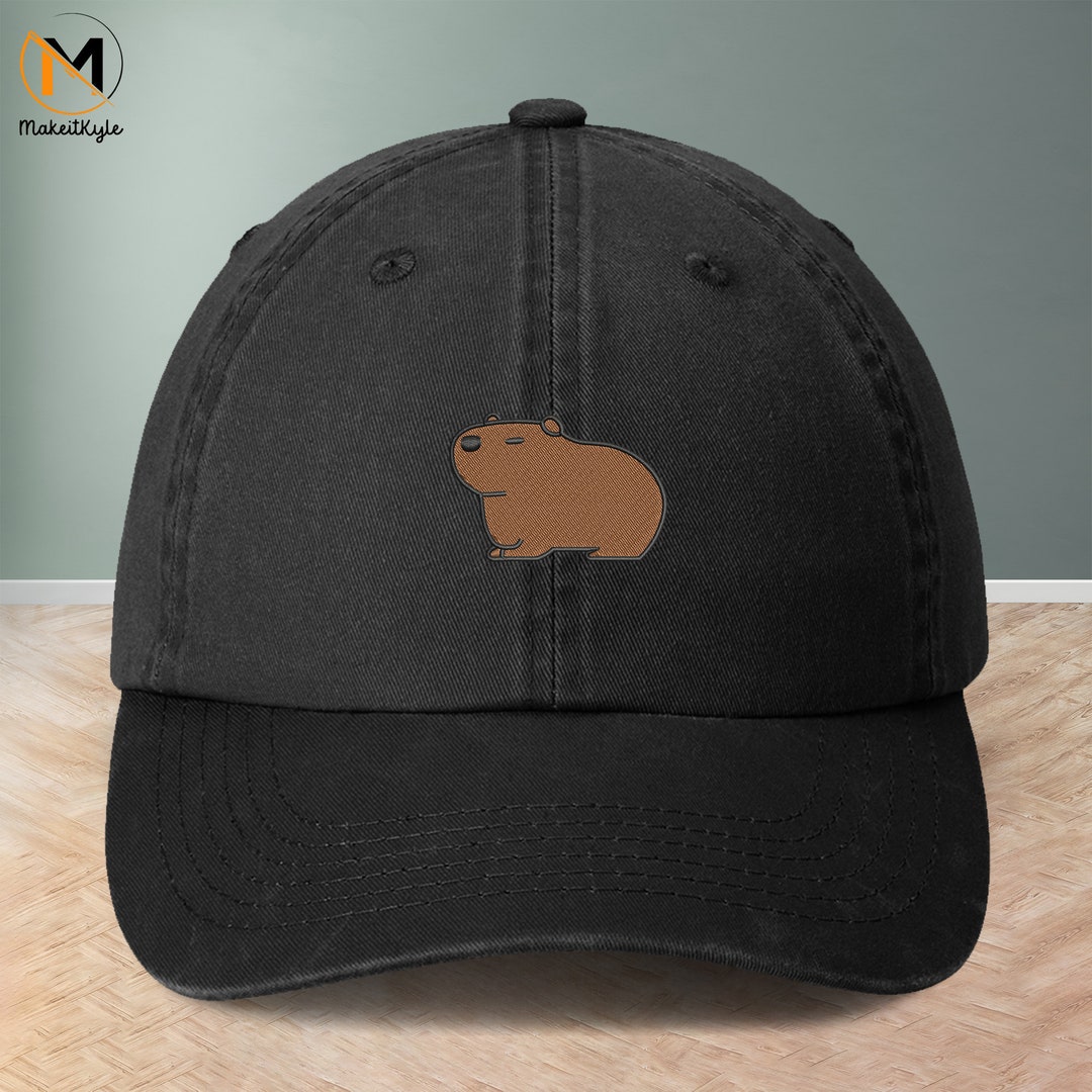 Capybara Embroidered Baseball Caps, Vintage Summer Couple Matching Hat ...
