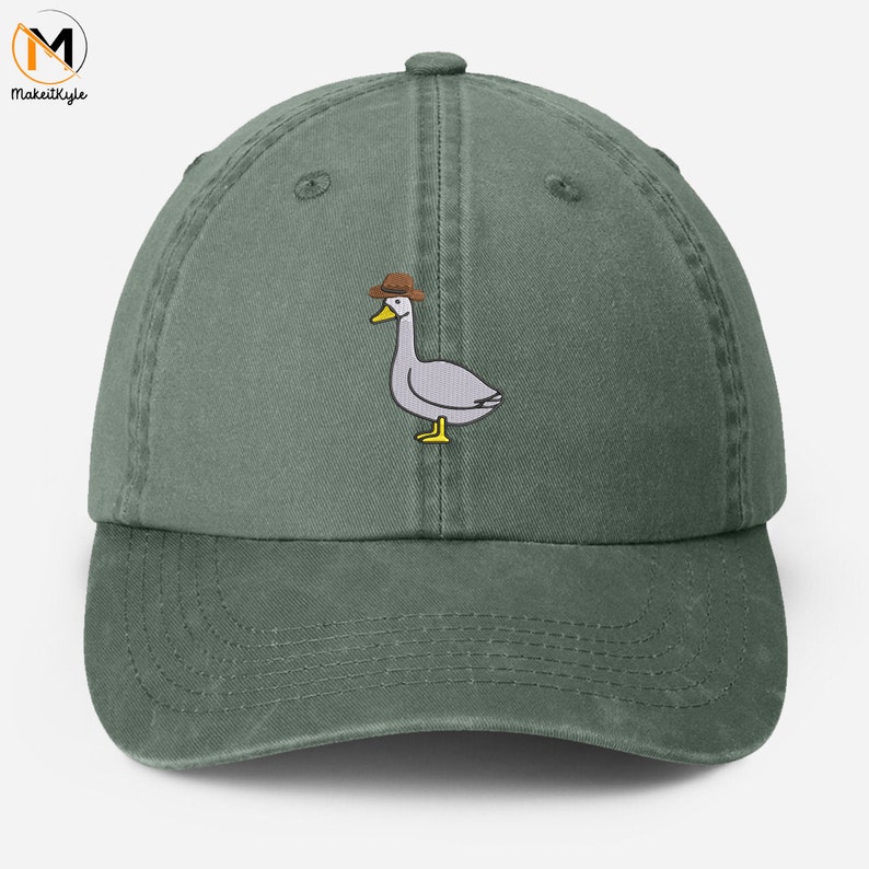 Goose Embroidered Summer Baseball Hat, Couple Matching Silly Goose Hat ...