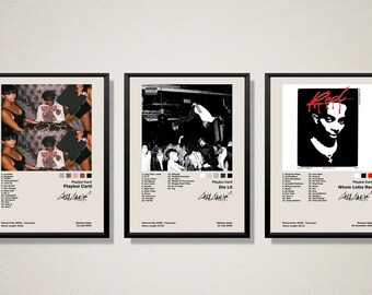 Playboi Carti Poster Set of 3 | Die Lit Album Poster | Playboi Carti ...