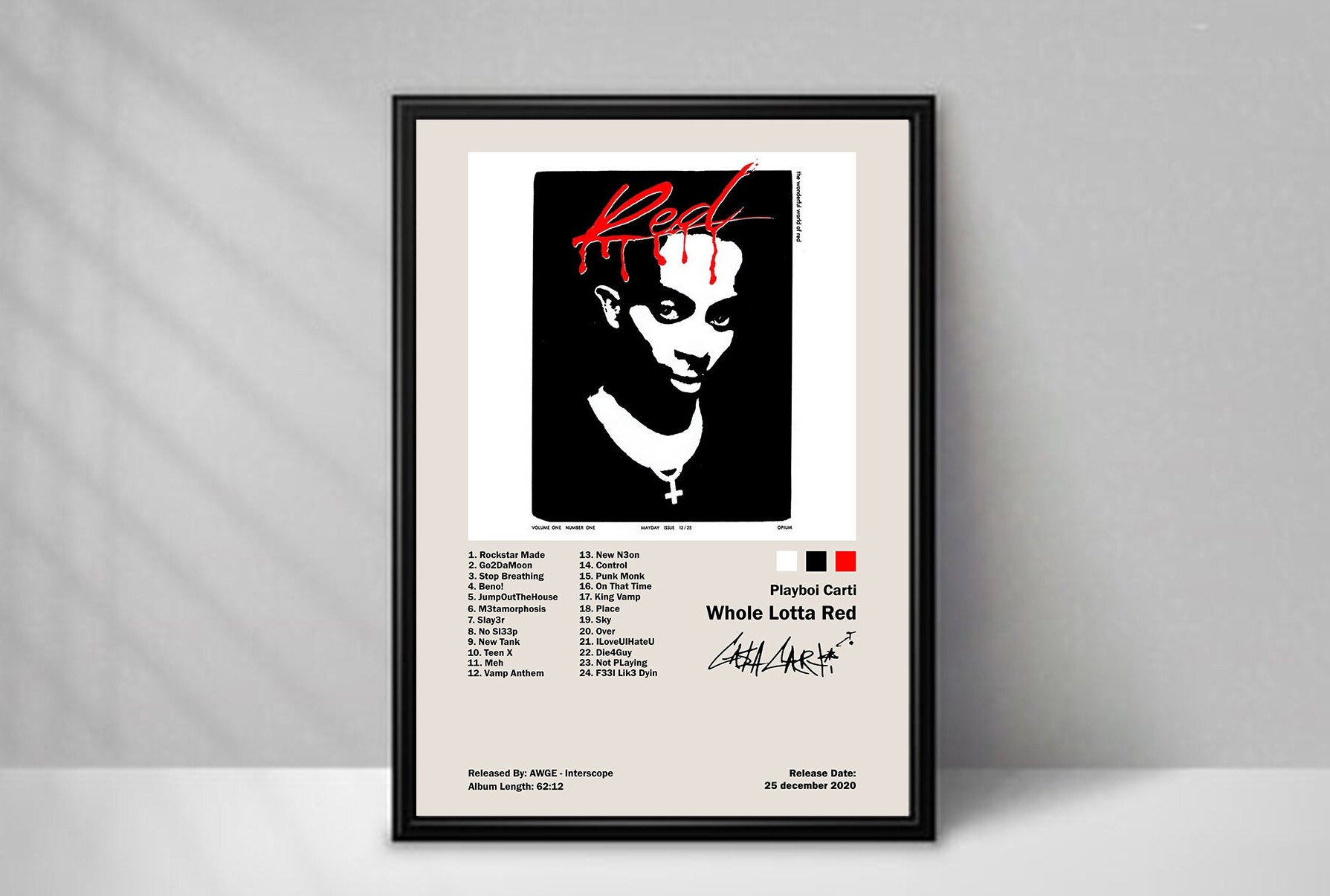 Playboi Carti Poster Set of 3 | Die Lit Album Poster | Playboi Carti ...
