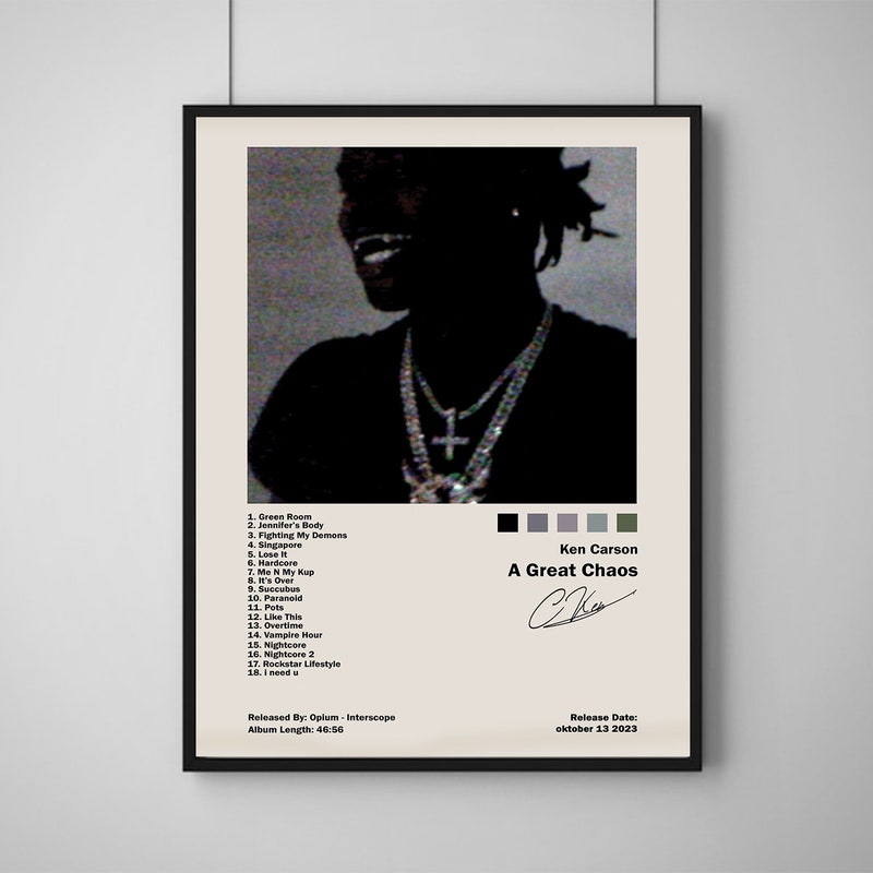 Ken Carson a Great Chaos Poster - Etsy