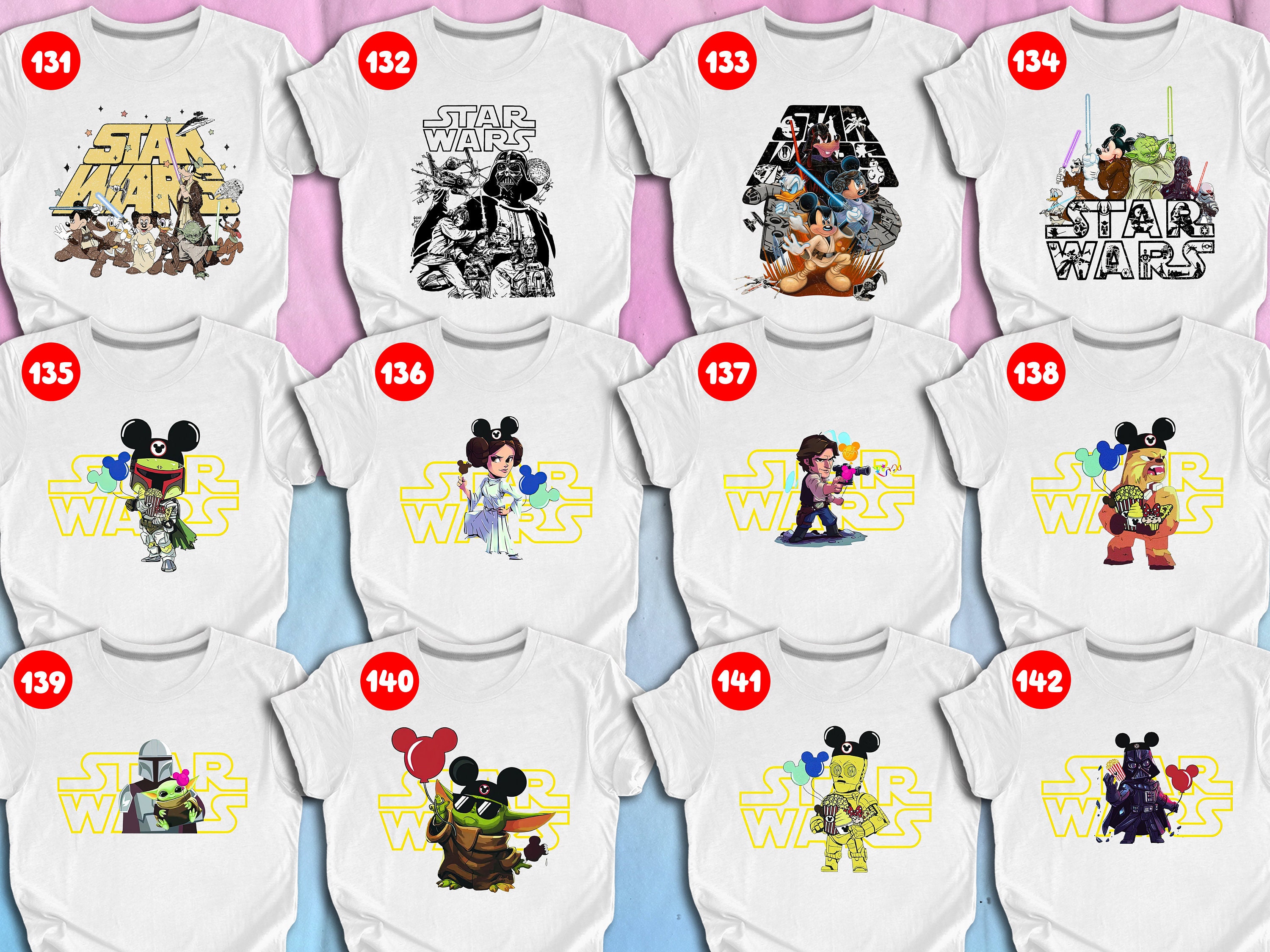 Star Wars Shirt, Star Wars Characters Shirt, Shirt, Star Wars Galaxy ...