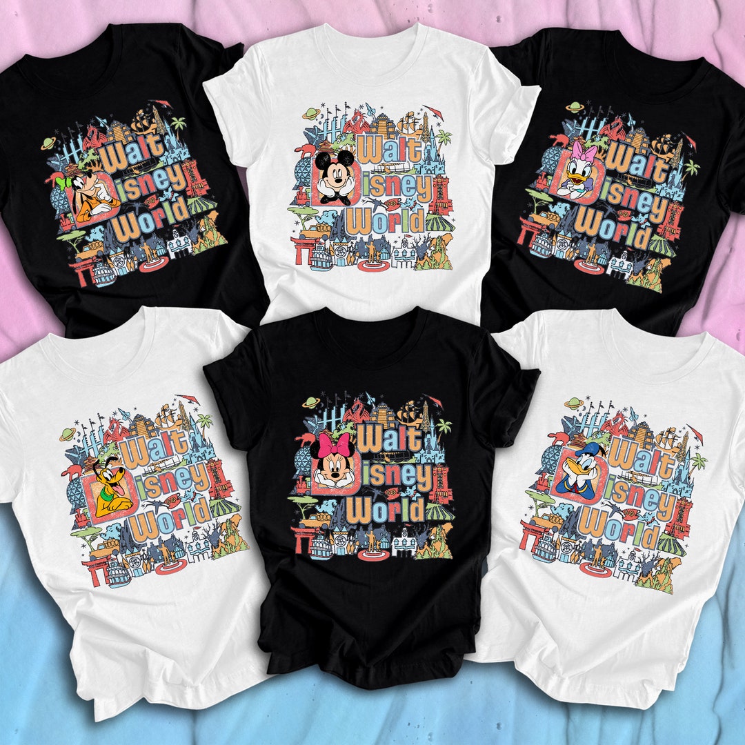Retro Walt Disney World Shirt, Retro Disney Character Shirt, Vintage ...