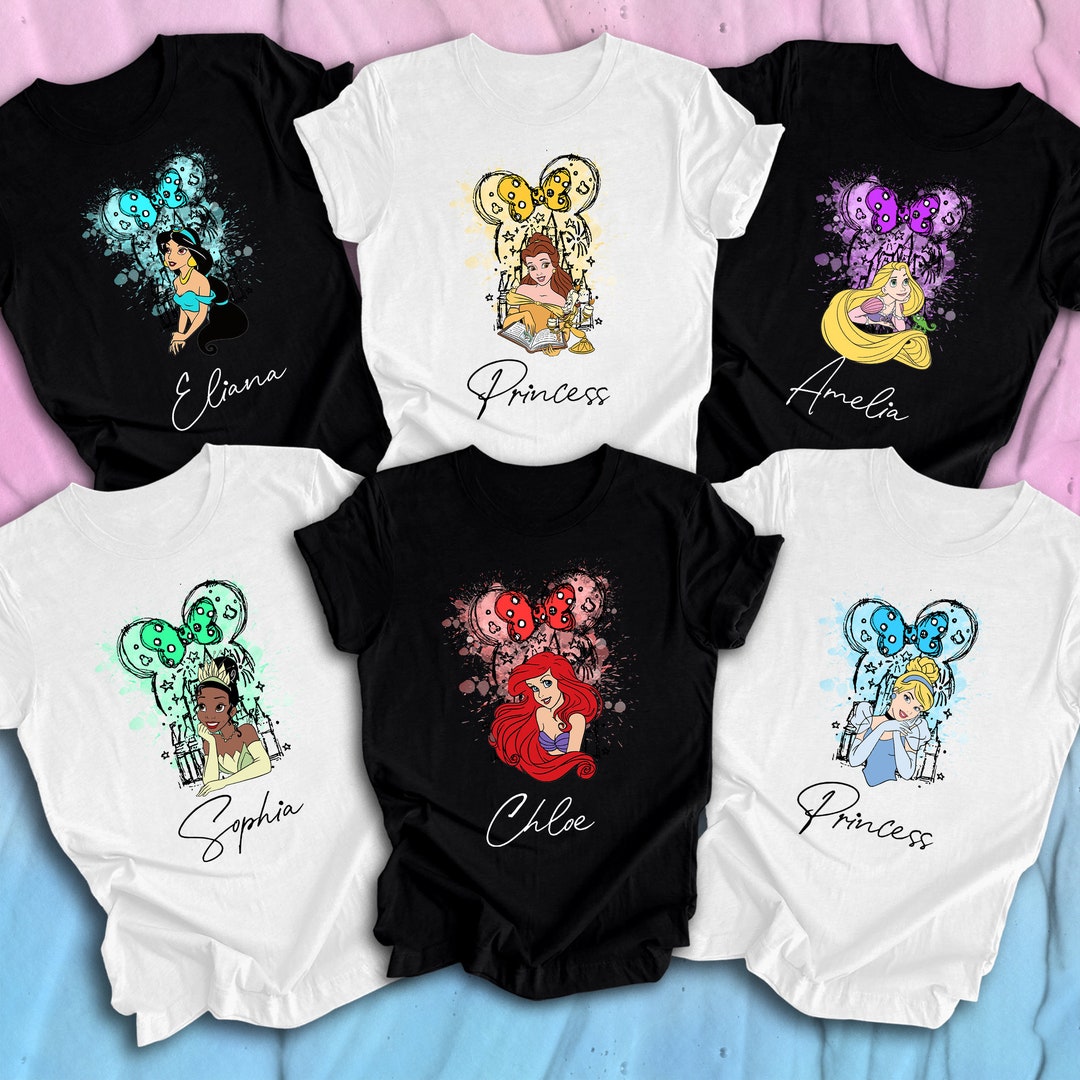 Disney Princess Shirt, Custom Disney Princess Shirt, Disney Girl Vacation Shirt, Disney Shirt ...