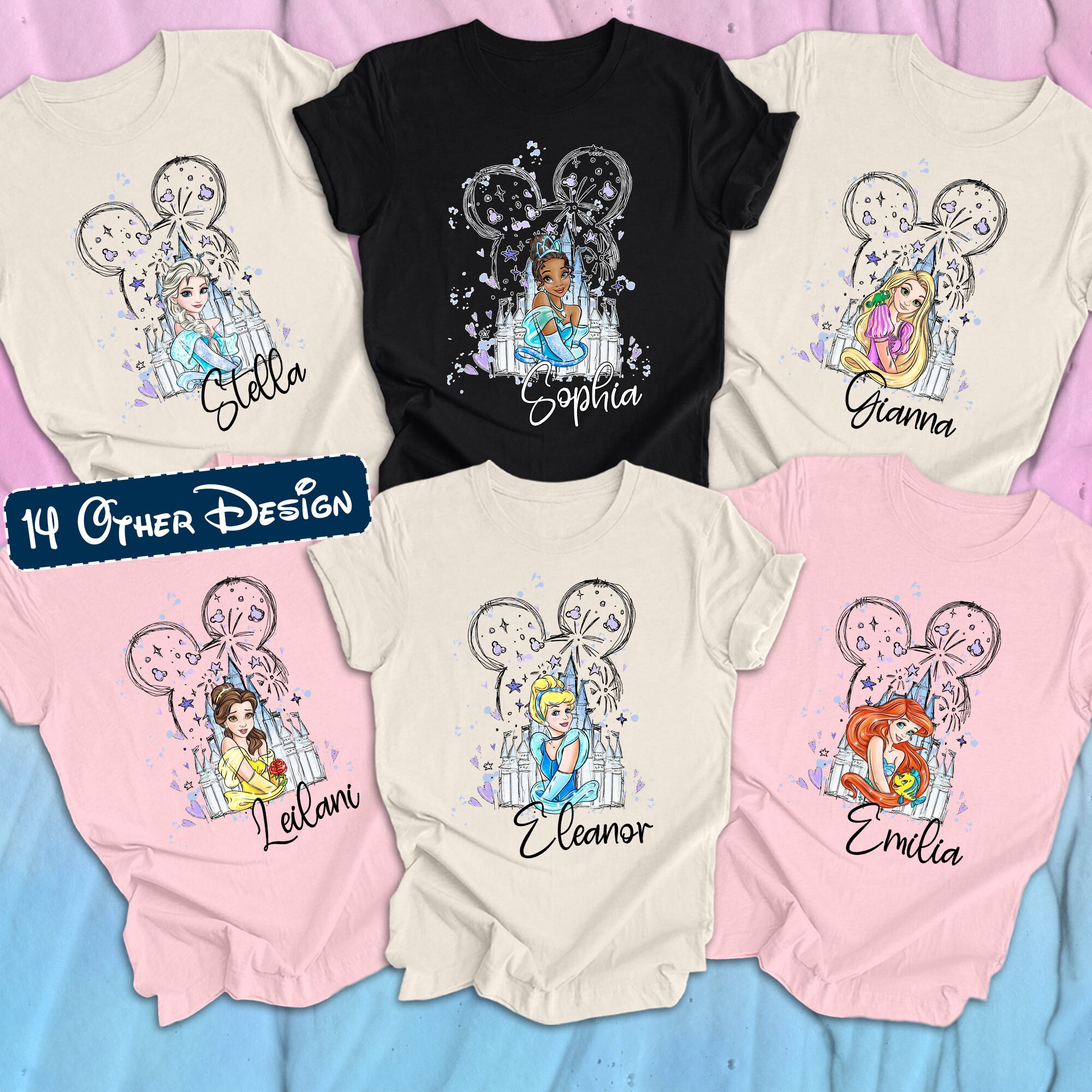 Disney Princess Shirt, Disney Birthday Princess Shirt, Personalized Disney Princess Shirt ...