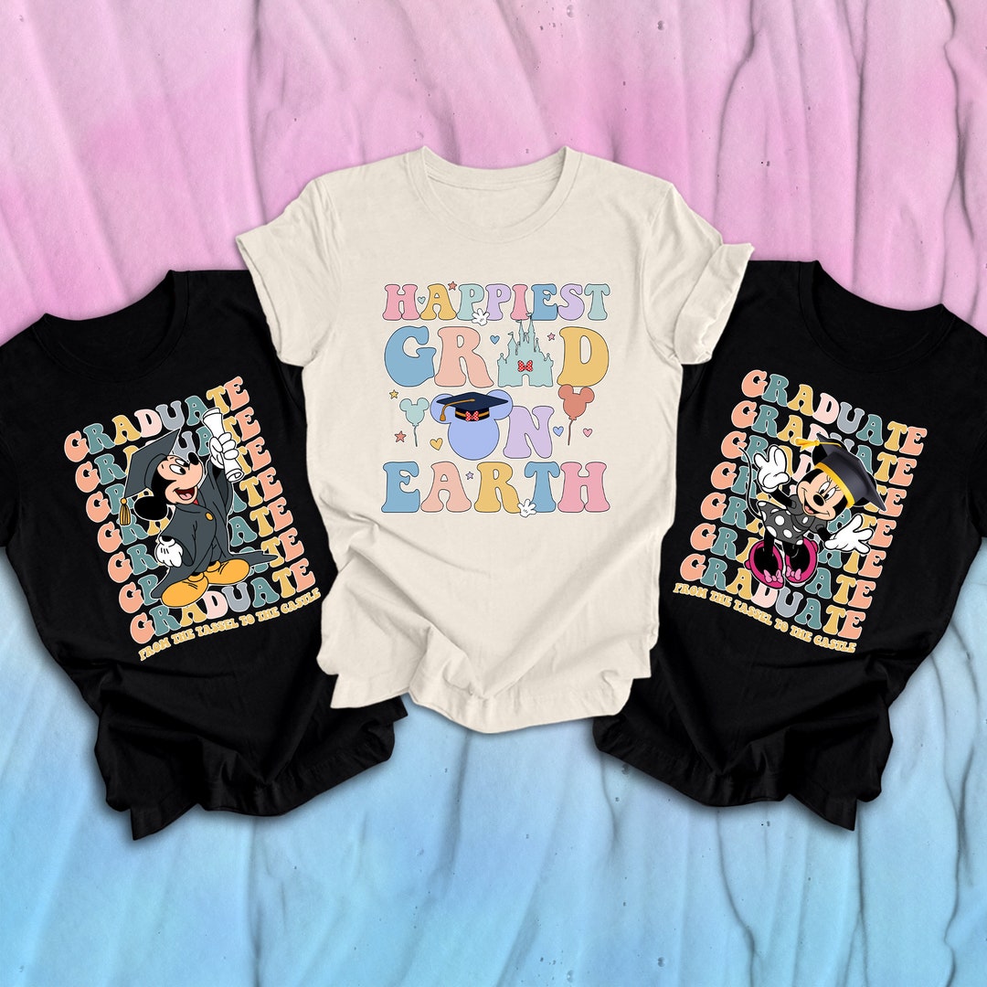 Disney Graduate Shirt, Disney Happiest Grad on Earth Shirt, Disney ...