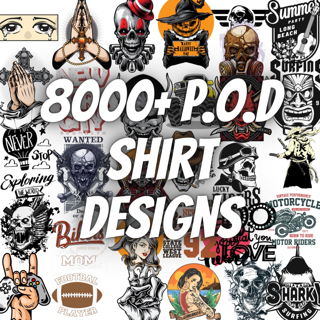 Premium Shirt Designs POD Ready - Etsy