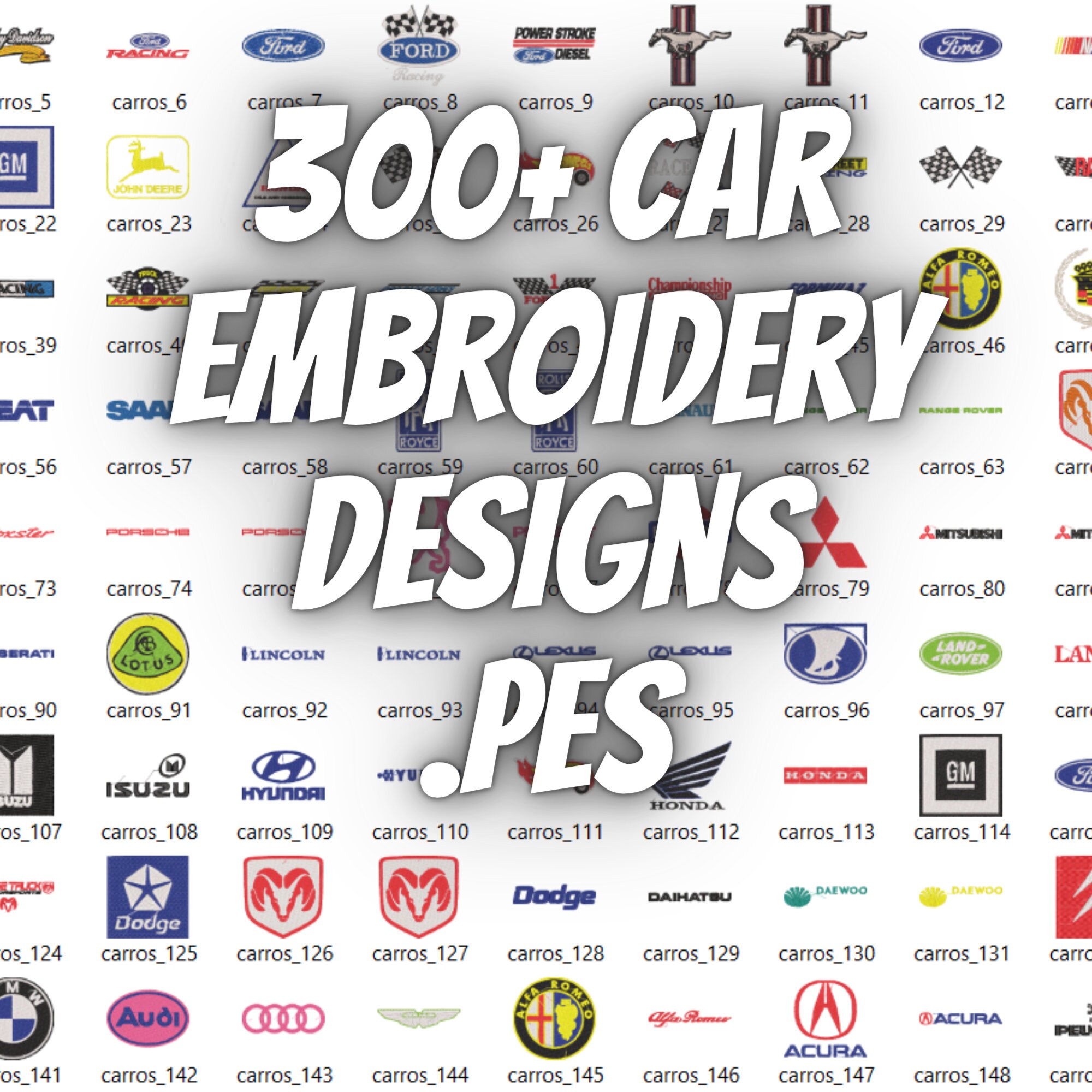 Car Embroidery Designs - Etsy