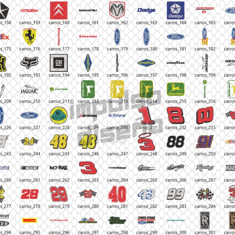 Car Embroidery Designs - Etsy