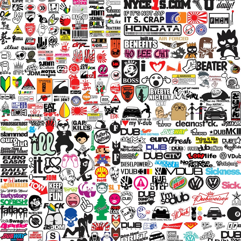 Jdm/tunning Stickers Designs - Etsy
