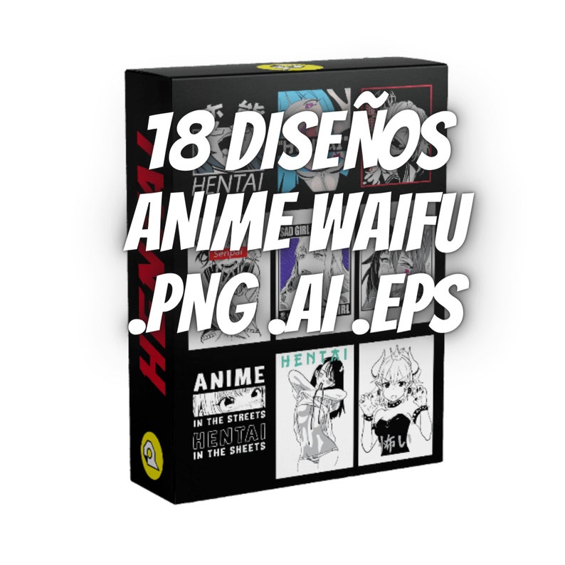 Anime Waifu Pack Designs - Etsy