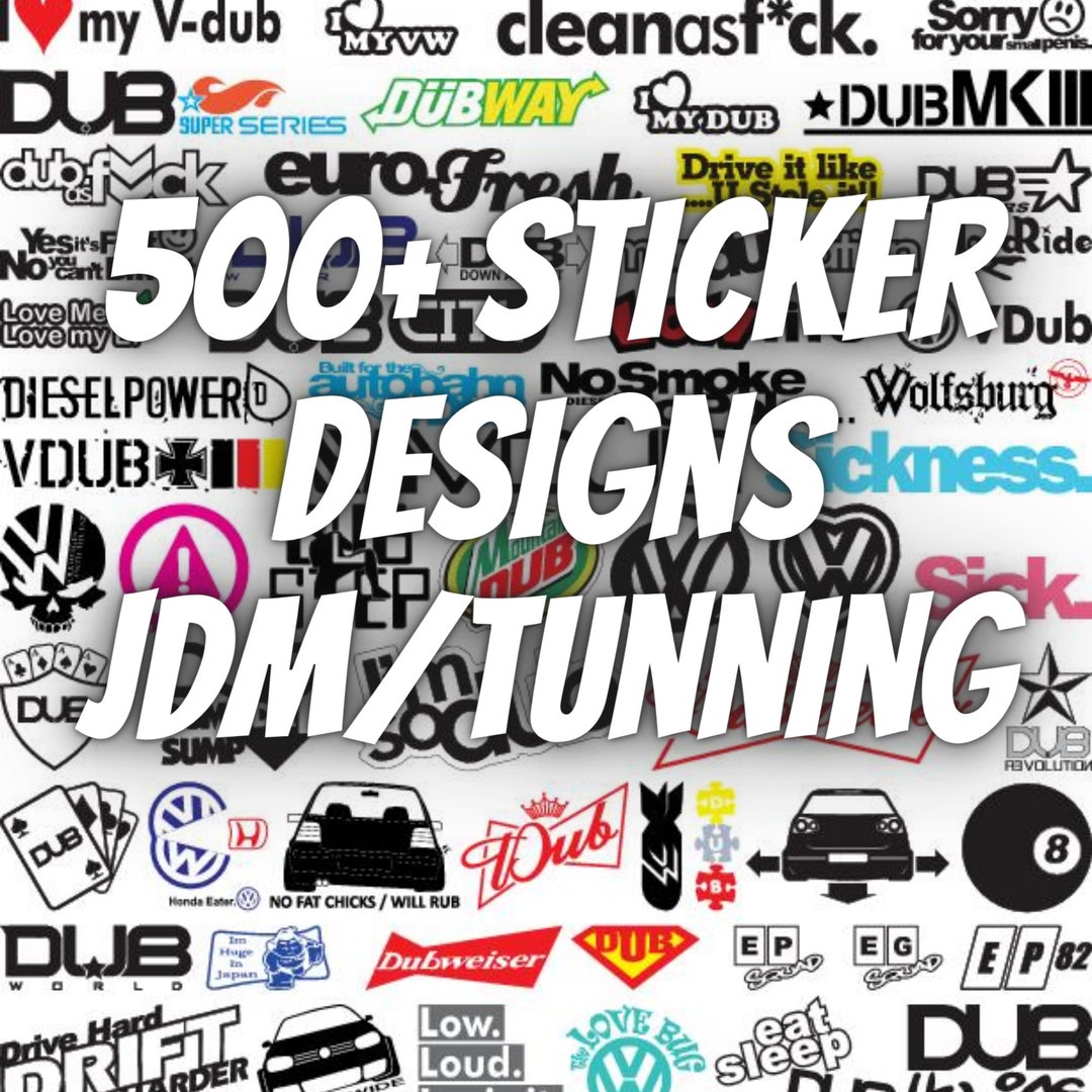 Jdm/tunning Stickers Designs - Etsy