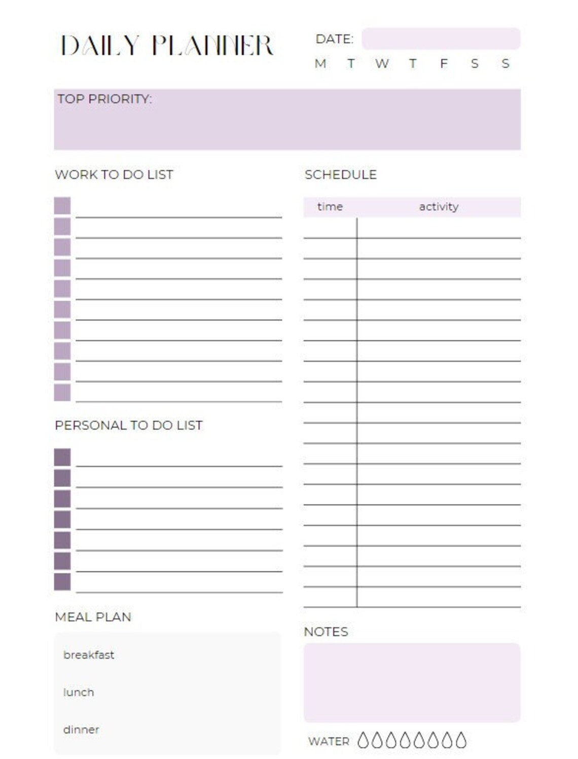 Busy & Bold Daily Planner - Etsy