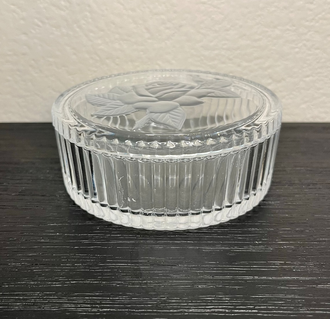 Vintage Teleflora Crystal Trinket/jewelry Dish - Elegant Design - Etsy