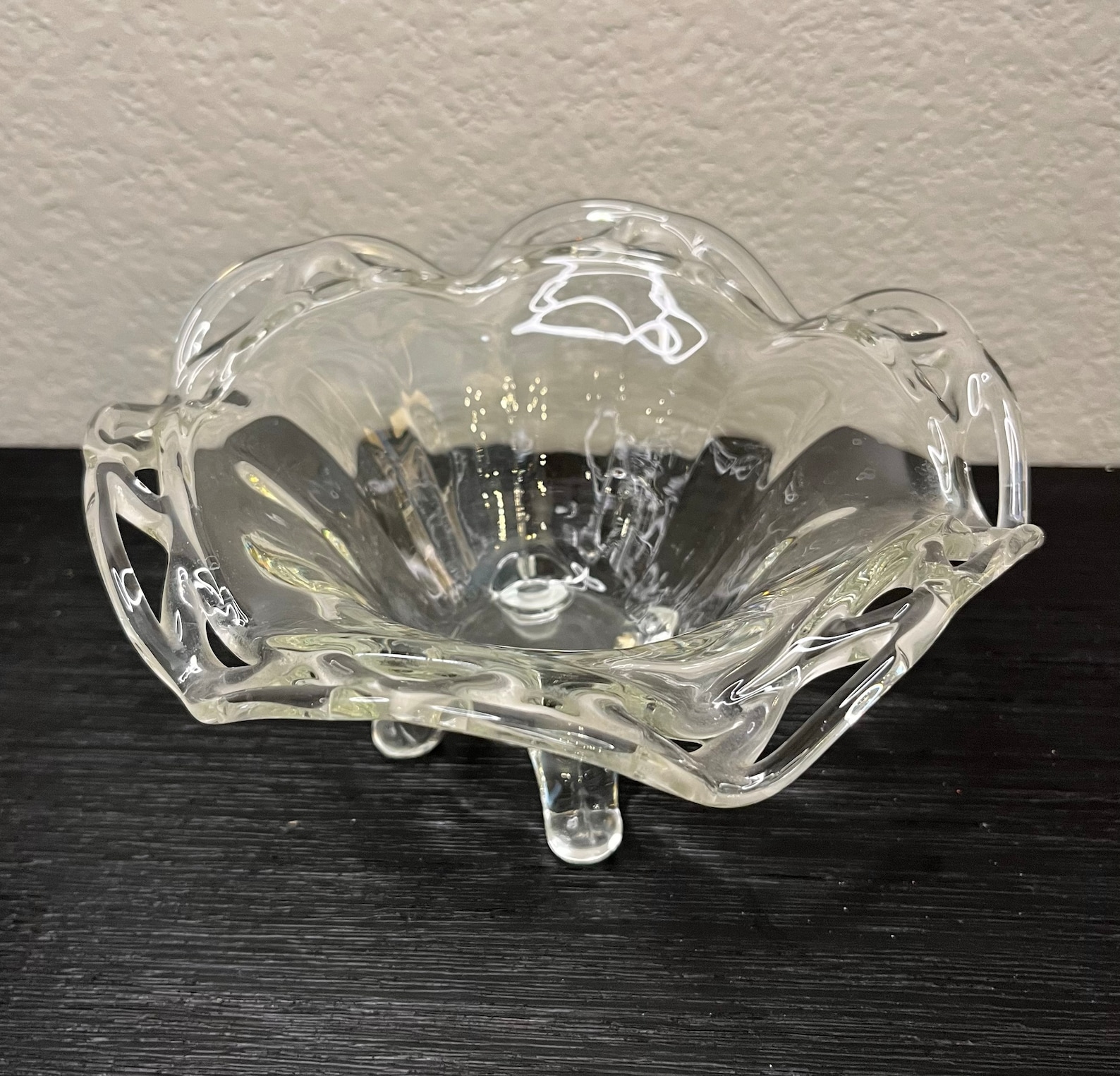 Imperial Crocheted Lace Edge Glass Bowl - Etsy