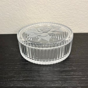 Vintage Teleflora Crystal Trinket/jewelry Dish - Elegant Design - Etsy