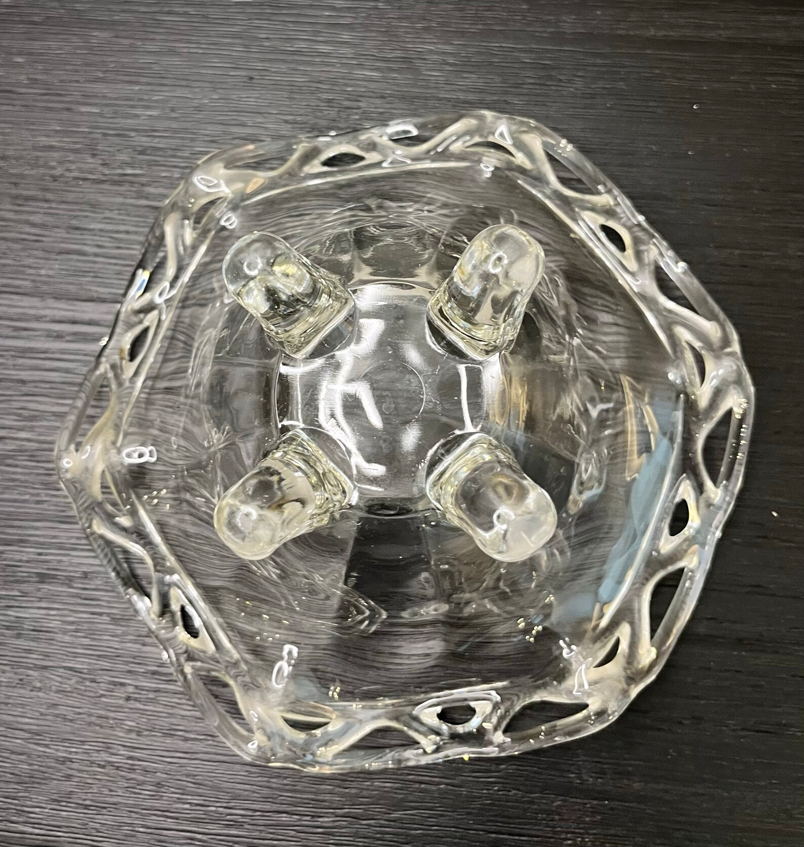 Imperial Crocheted Lace Edge Glass Bowl - Etsy