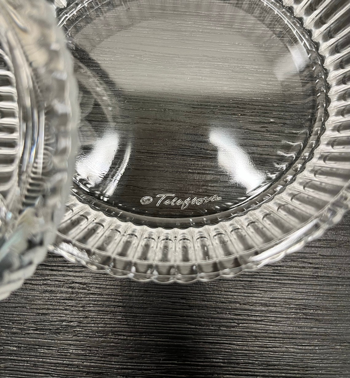 Vintage Teleflora Crystal Trinket/jewelry Dish - Elegant Design - Etsy