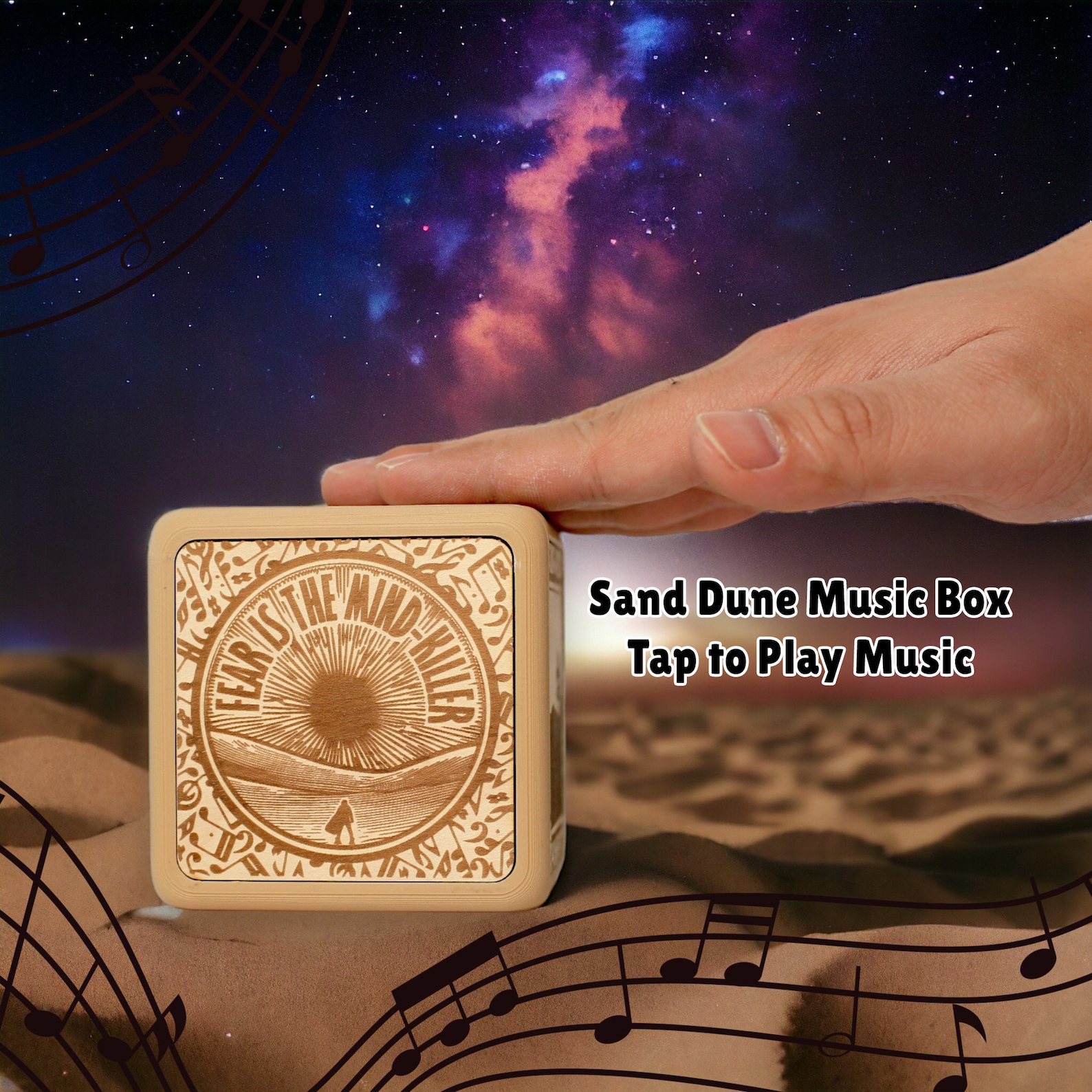 Sand Dune Music Box, Handmade Gift for Movie Lovers, Unique Birthday ...