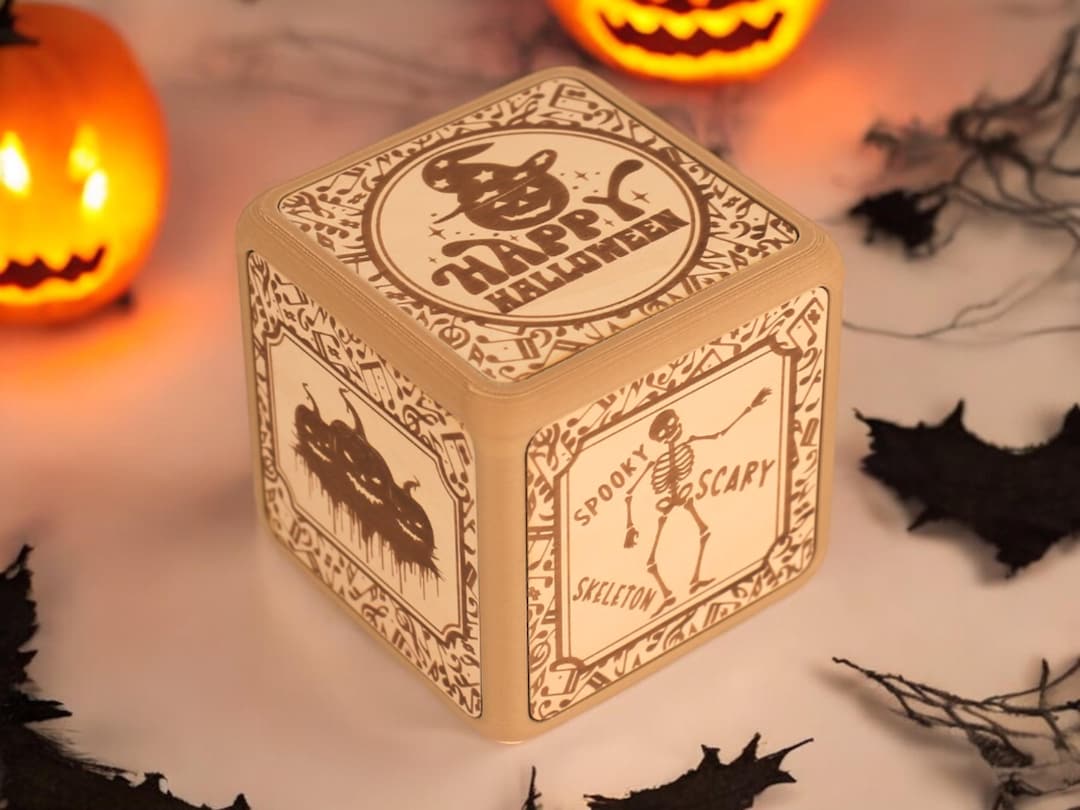 Monster Mash Halloween Music Box – Tap-to-play Spooky Scary Skeletons ...