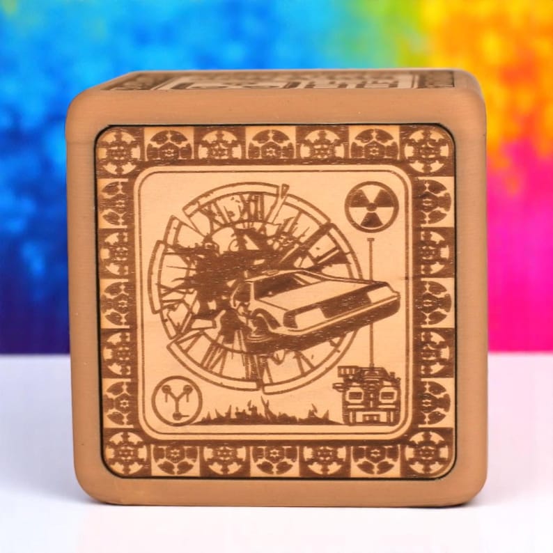 Back to the Future Music Box | Tap-to-play | Handmade 80s Movie Gift - Etsy