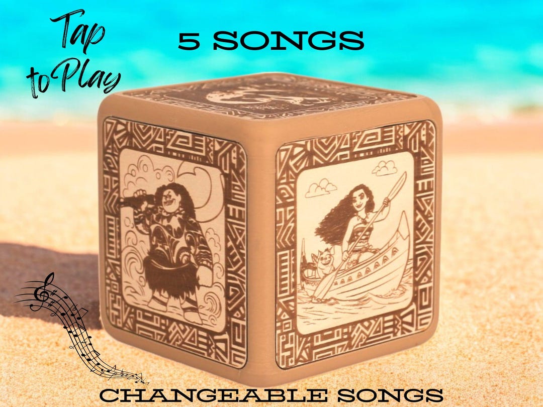 How Far I'll Go Moana Music Box | Tap-to-play Adventure Songs With ...