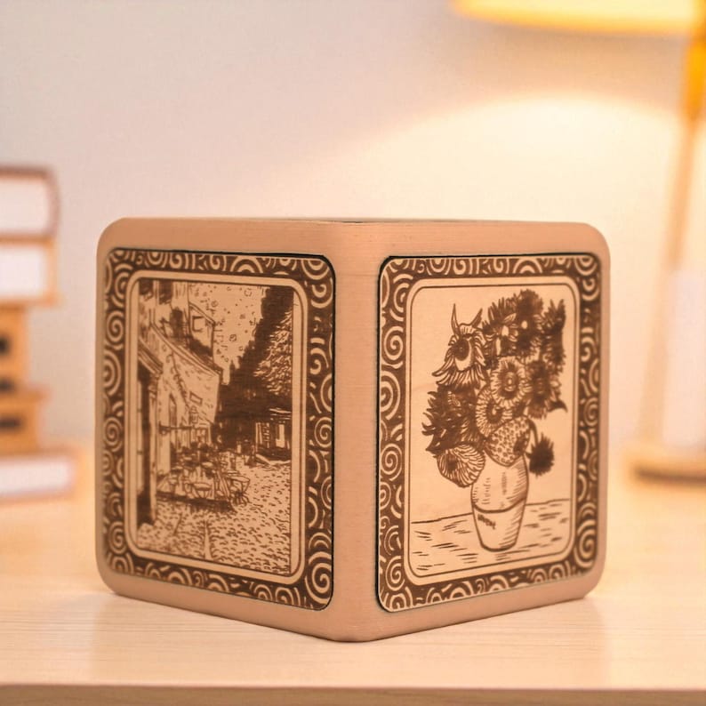 Van Gogh Tap-to-play Music Box: Laser Engraved Art Melodies - Etsy