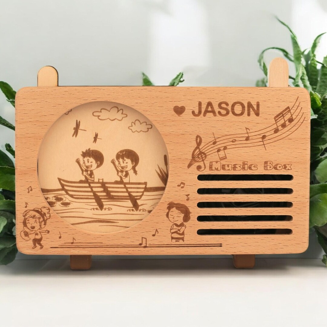 Row, Row, Row Your Boat Music Box – Slide-to-play Preschool Songs and ...