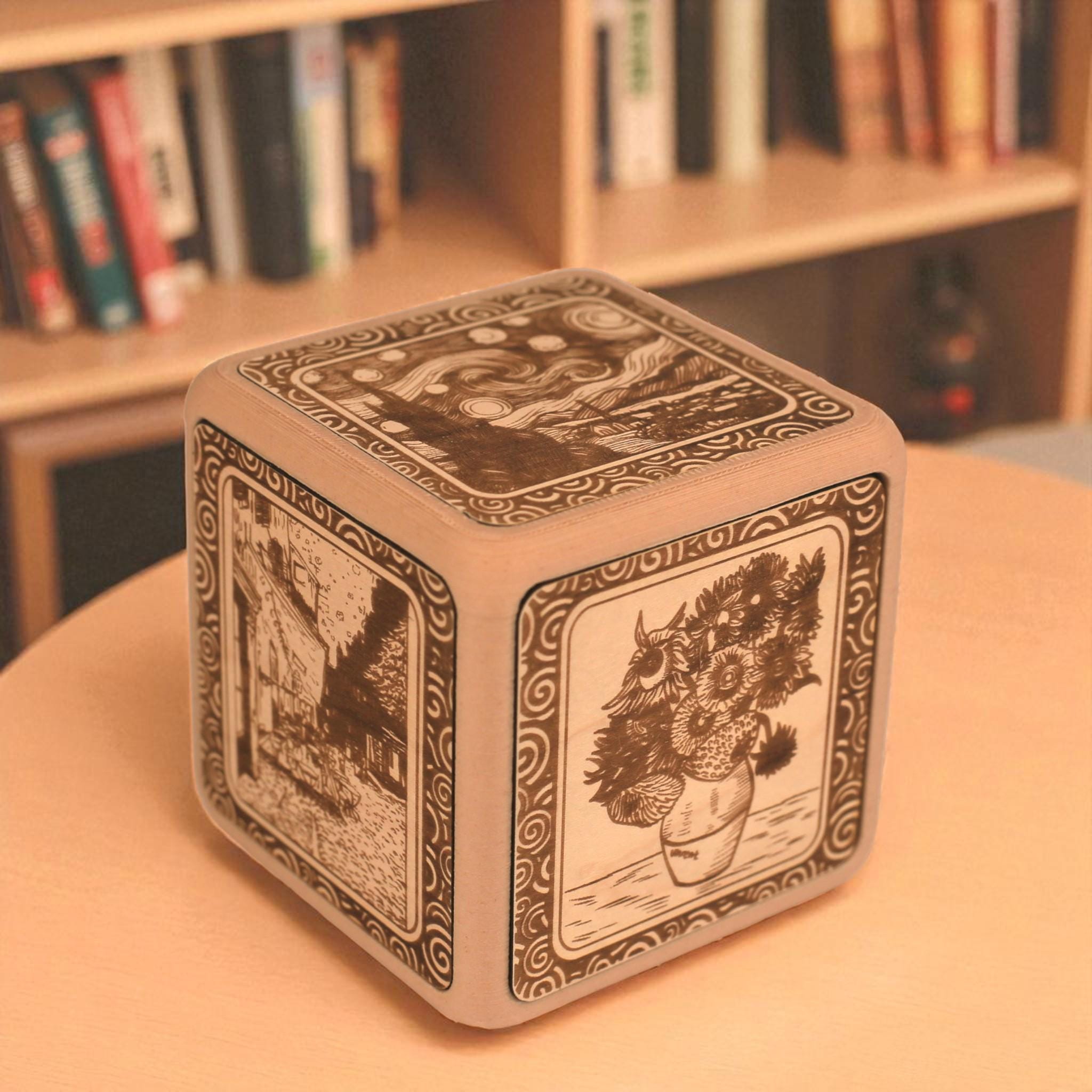 Van Gogh Tap-to-play Music Box: Laser Engraved Art Melodies - Etsy