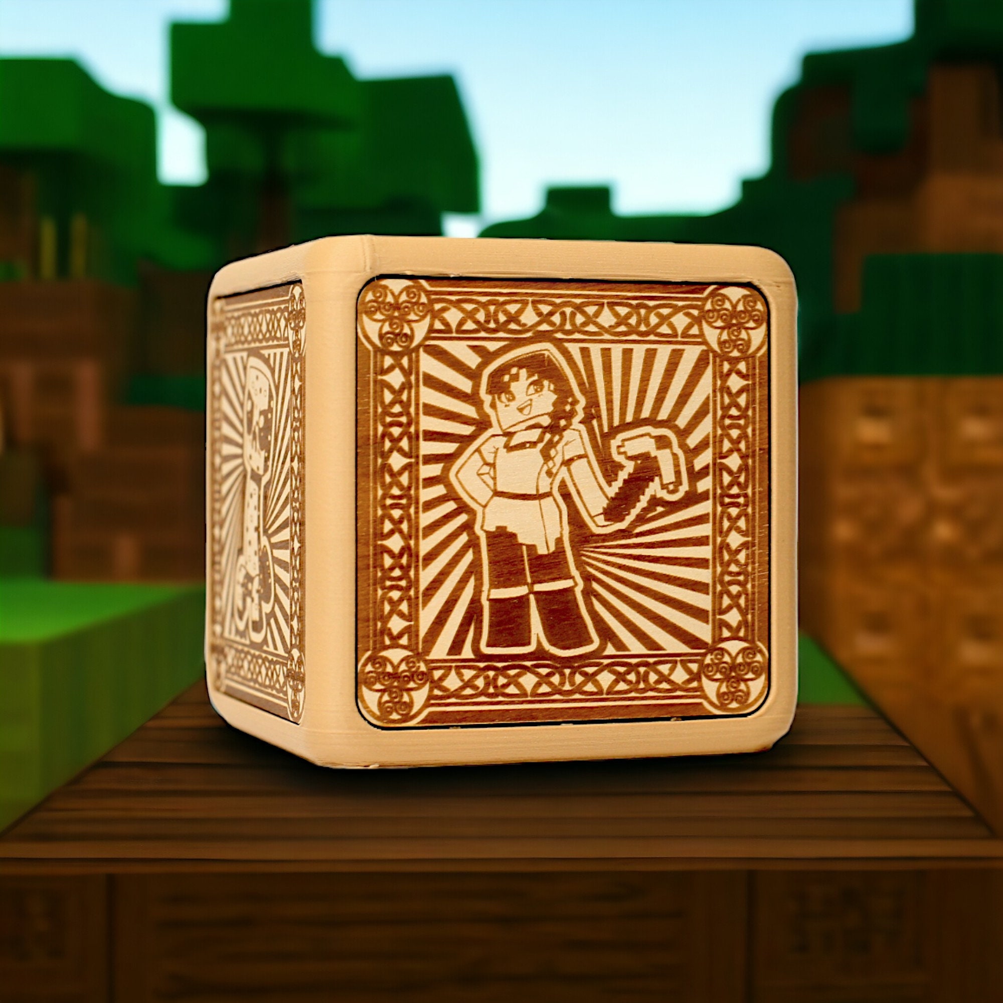 Game Music Box Minecraft Gift for Him Her Boyfriend Game Lovers Ender ...