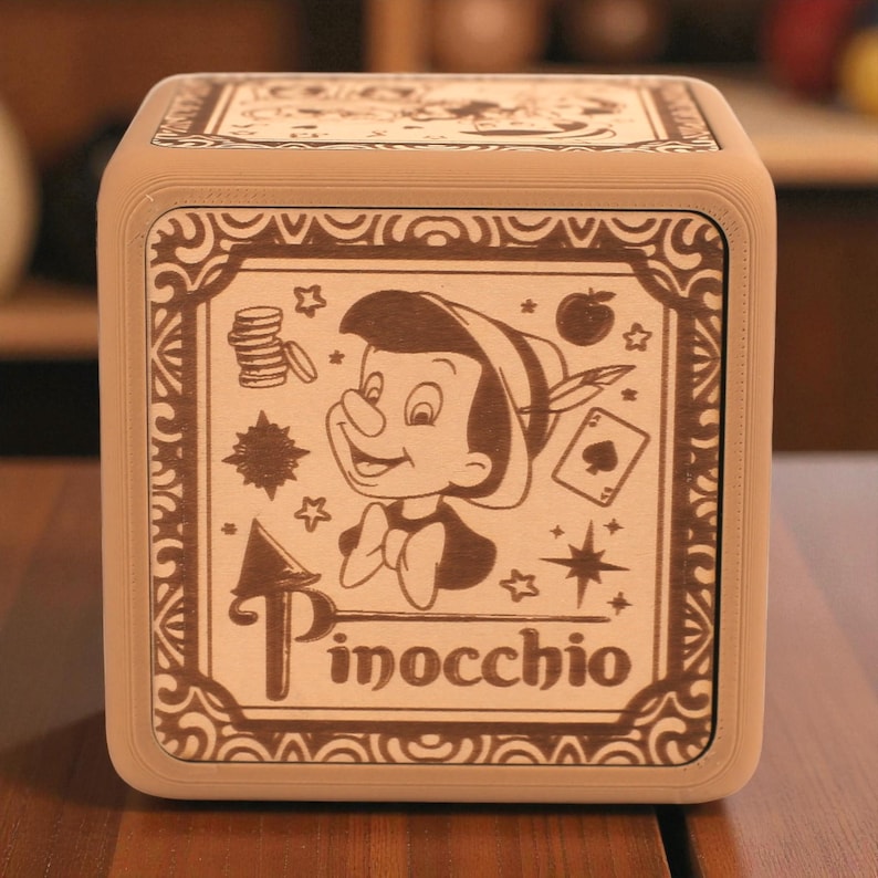 Pinocchio Tap-to-play Story Music Box – Magical Talking Wooden Box With ...