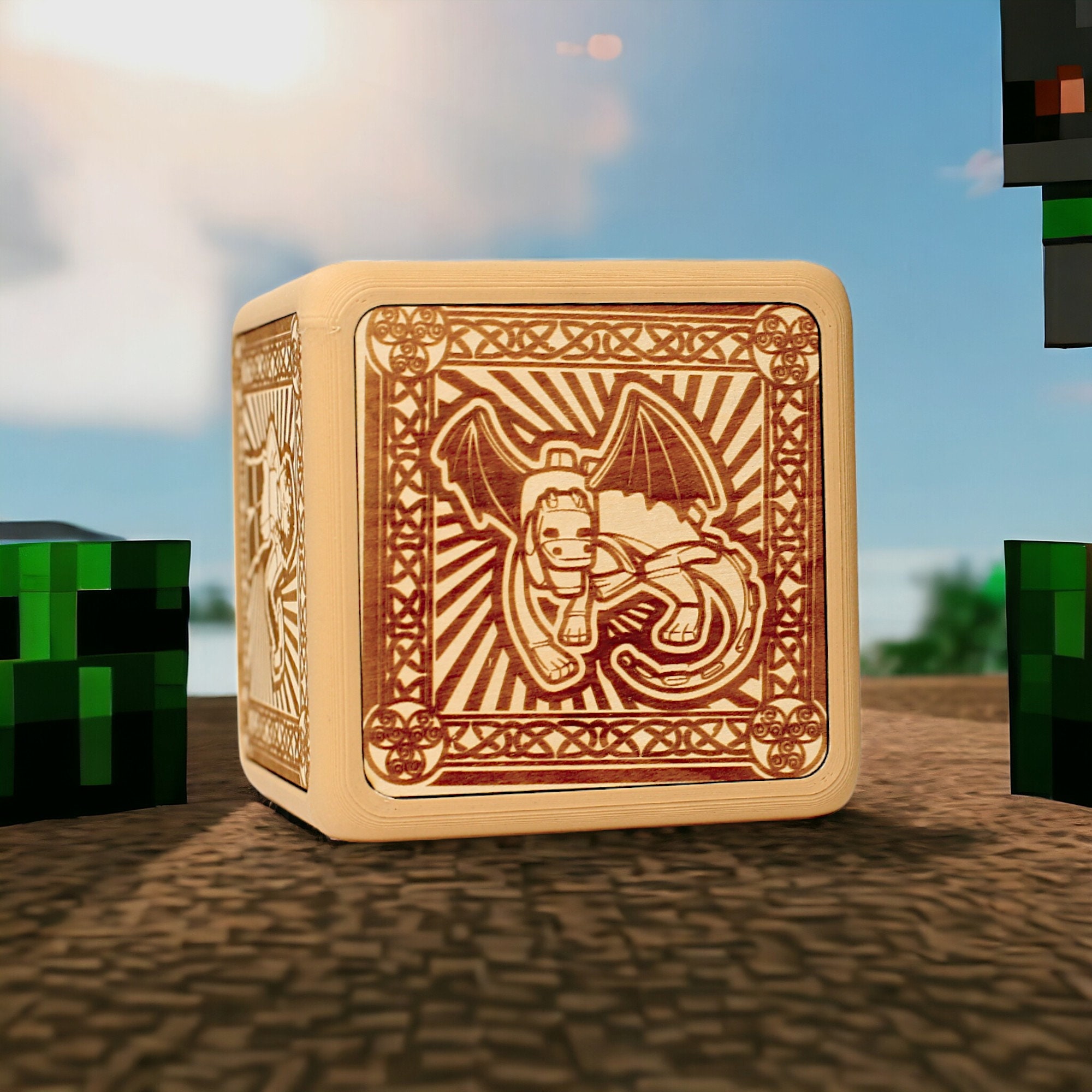 Game Music Box Minecraft Gift for Him Her Boyfriend Game Lovers Ender ...