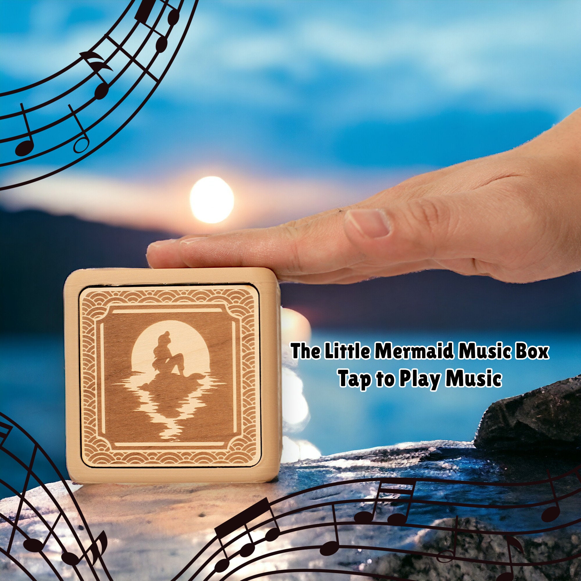 Little Mermaid Music Box, Birthday Baby Shower Gift, Ariel Ursula ...