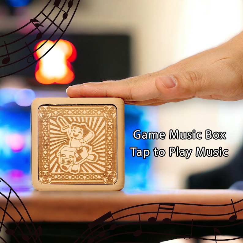 Game Music Box Minecraft Gift for Him Her Boyfriend Game Lovers Ender ...