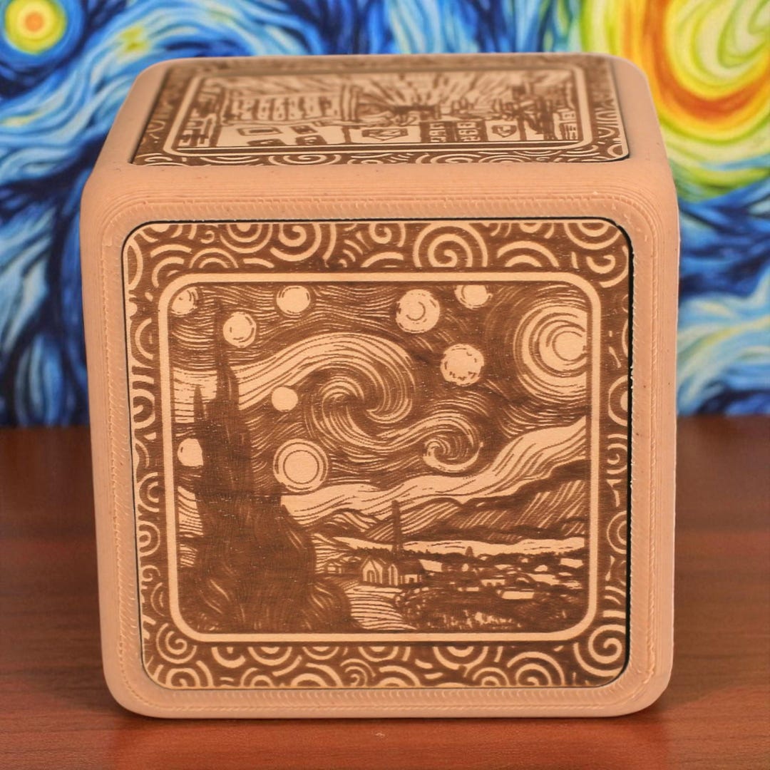 Van Gogh Tap-to-play Music Box: Laser Engraved Art Melodies - Etsy