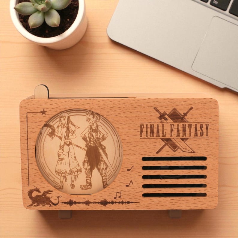 Final Fantasy Music Box: Wooden Slide-to-play With 9 FF Song Cards - Etsy