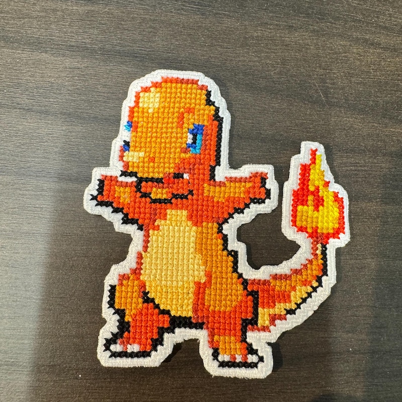 Charmander Pixel Art - Etsy