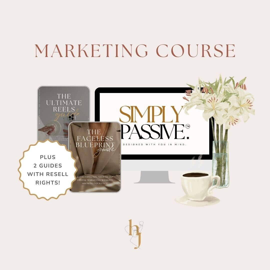 Simply Passive Digital Marketing Course Master Resell Rights Digital Marketing Course With 2 ...