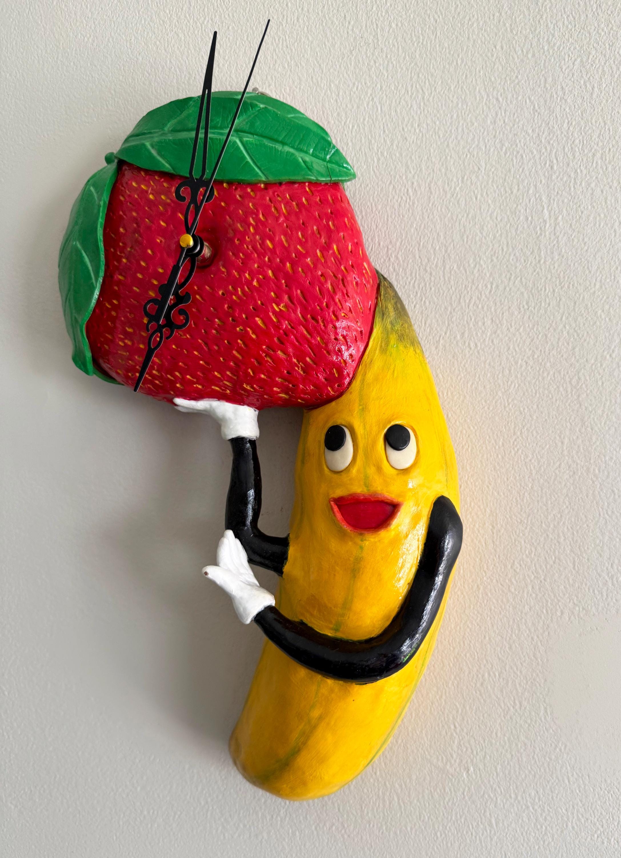 Strawberry Banana Wall Clock - Etsy