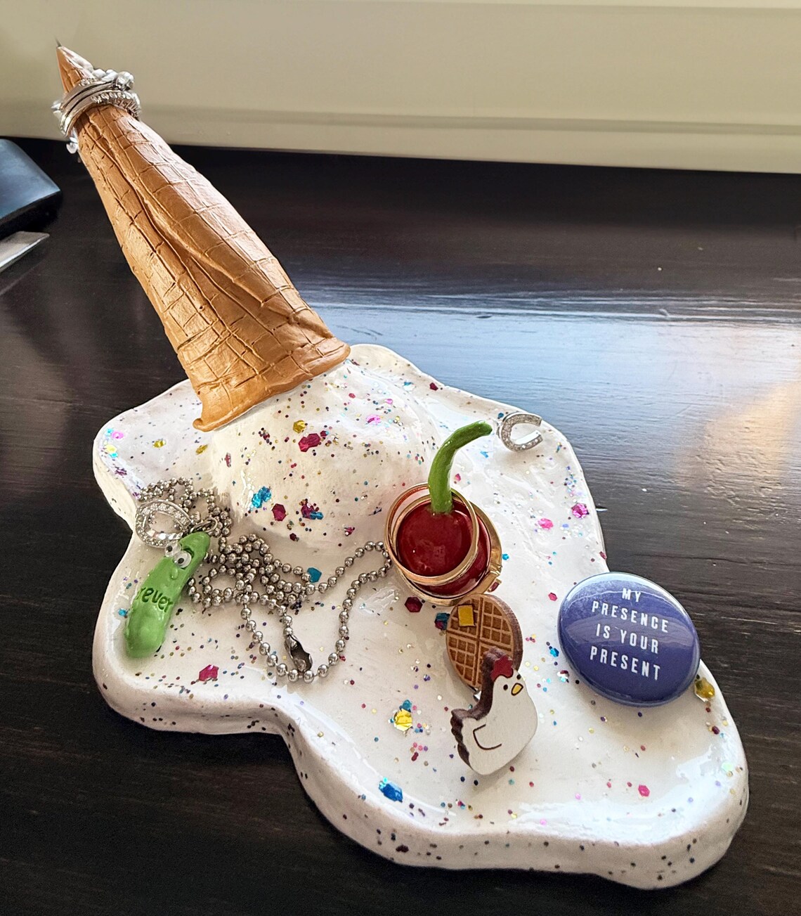 Melted Ice Cream Trinket Dish - Etsy