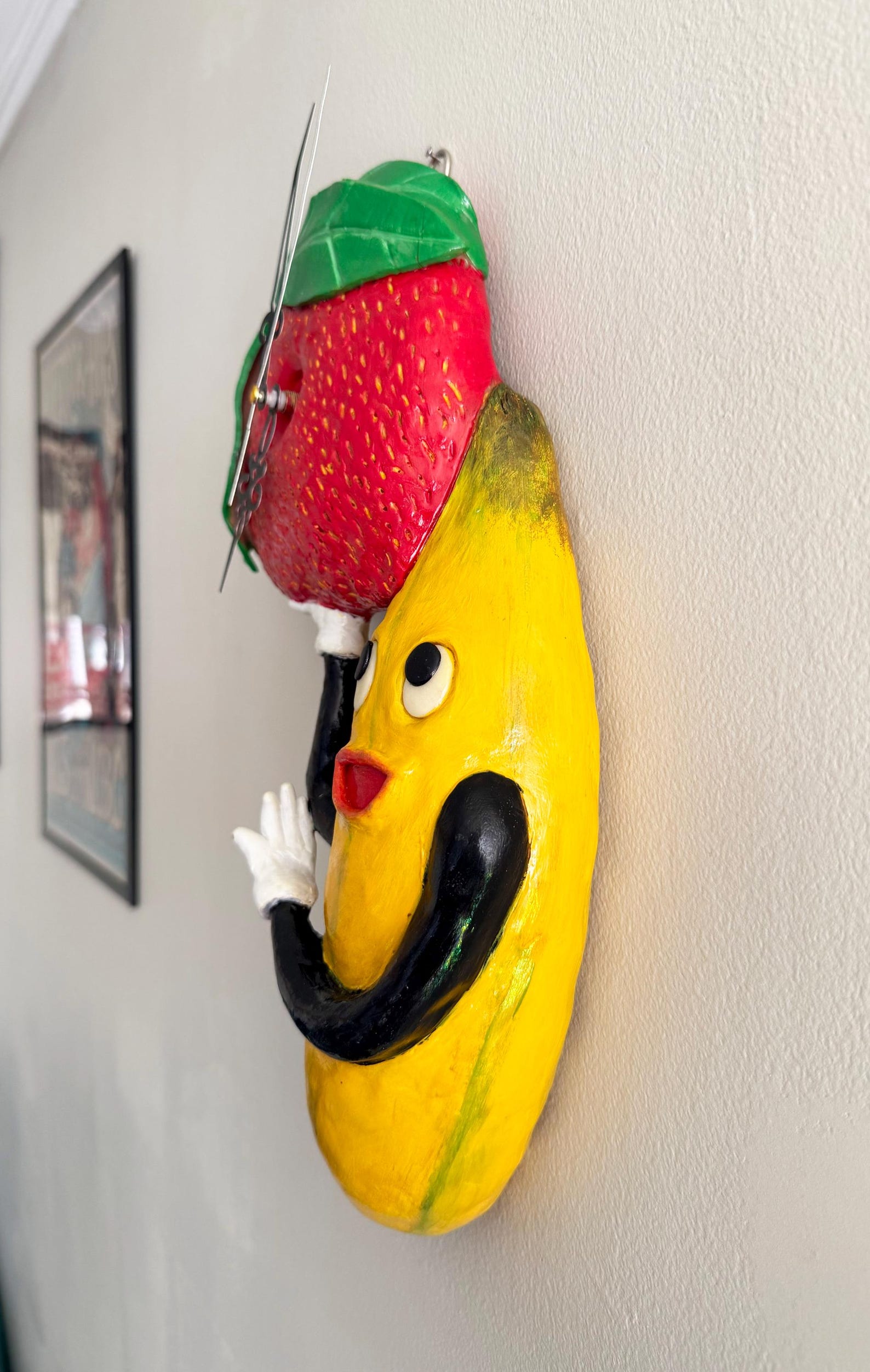 Strawberry Banana Wall Clock - Etsy